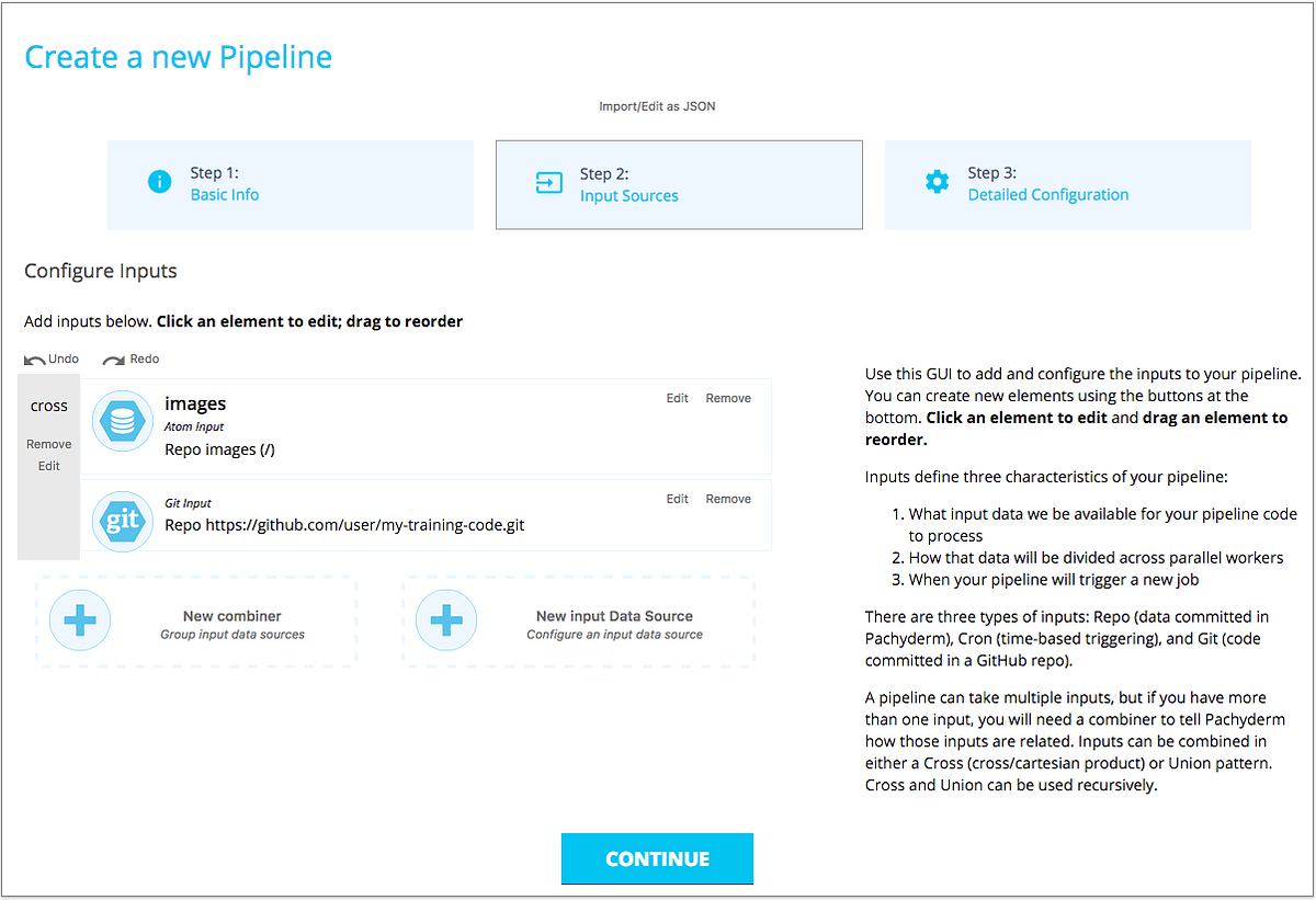 Pachyderm 1.7: Graphical pipeline builder, new structure for versioned ...