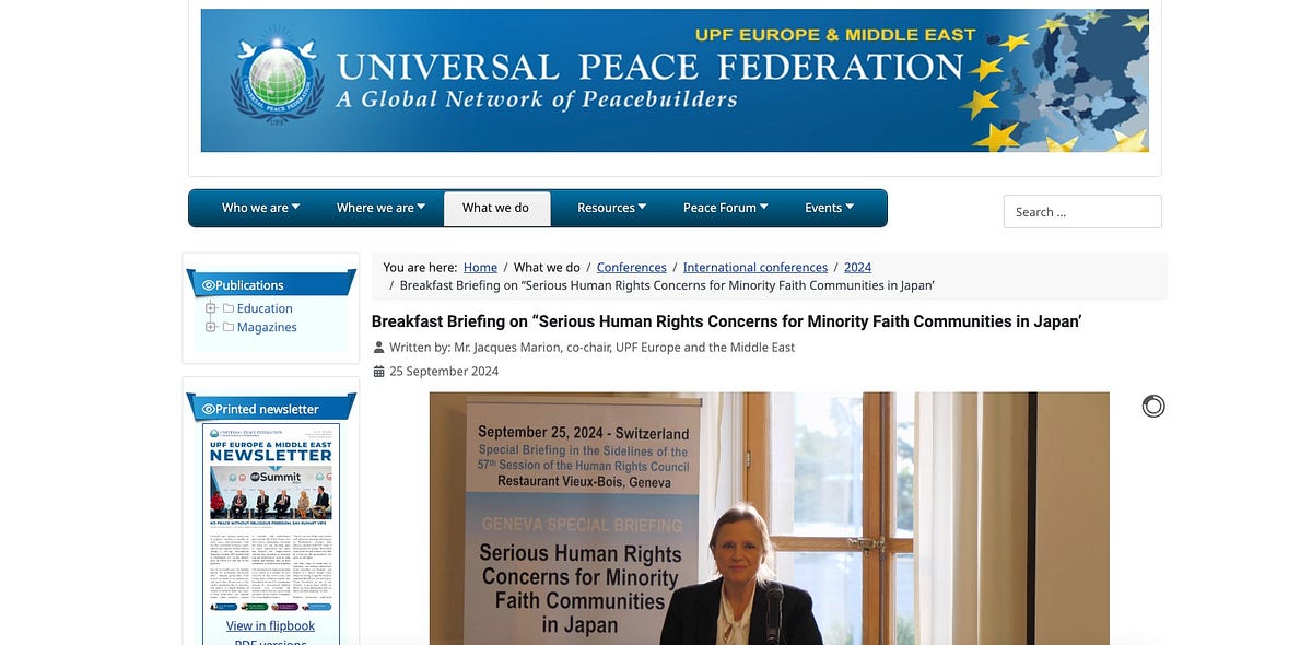 Universal Peace Federation and Women’s Federation for World Peace Take ...