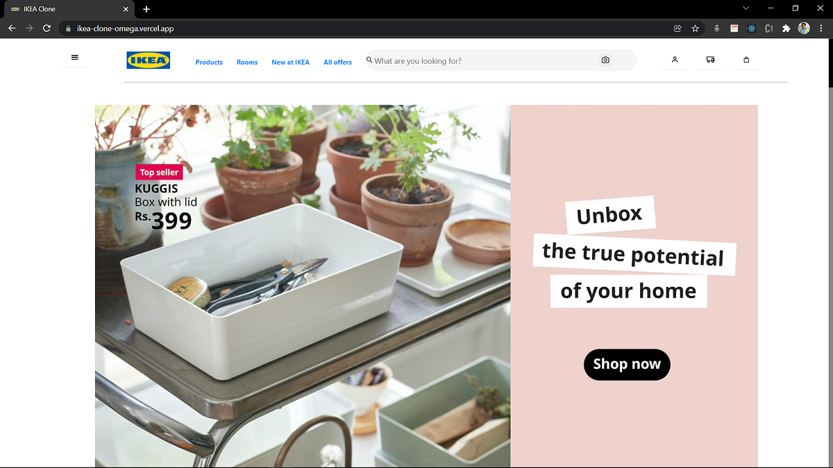 Clone of ikea website. Hello, I hope you are doing great in… | by Ravi Mane | Medium