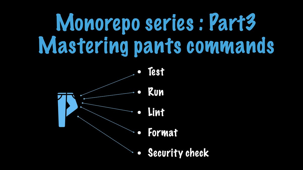 Monorepo Series: Part 3 — Master Pants Commands Tool with Ease | by ...