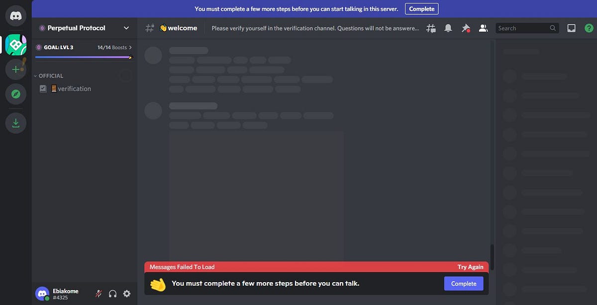 COMPLETE GUIDE FOR VERIFICATION ON PERPETUAL PROTOCOL DISCORD SERVER ...