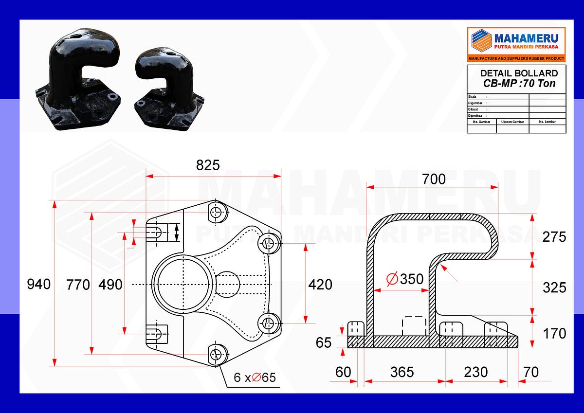 Bollard Curve 70T — Bollard Dermaga Tipe Curve 50T di Makasar | by Mahameru Putra Mandiri ...