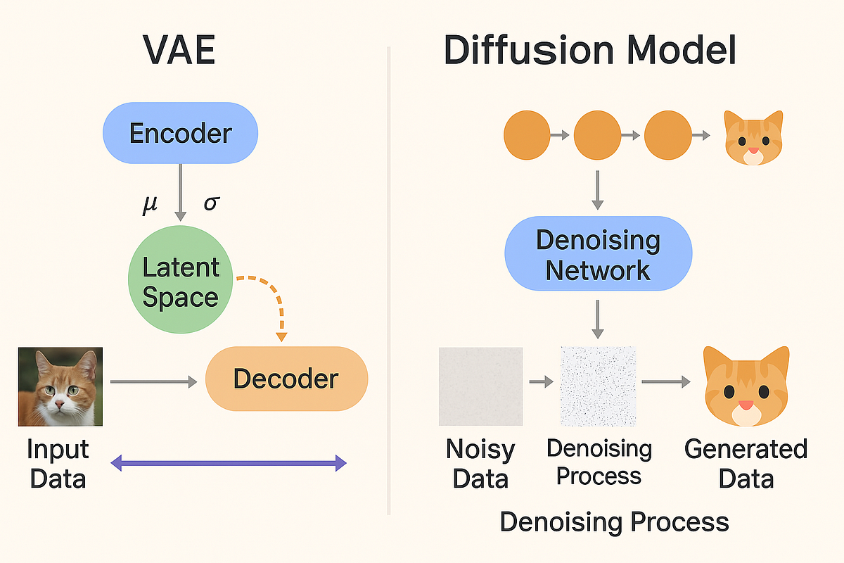 Variational AutoEncoder vs Diffusion Model | by Shawn | Medium