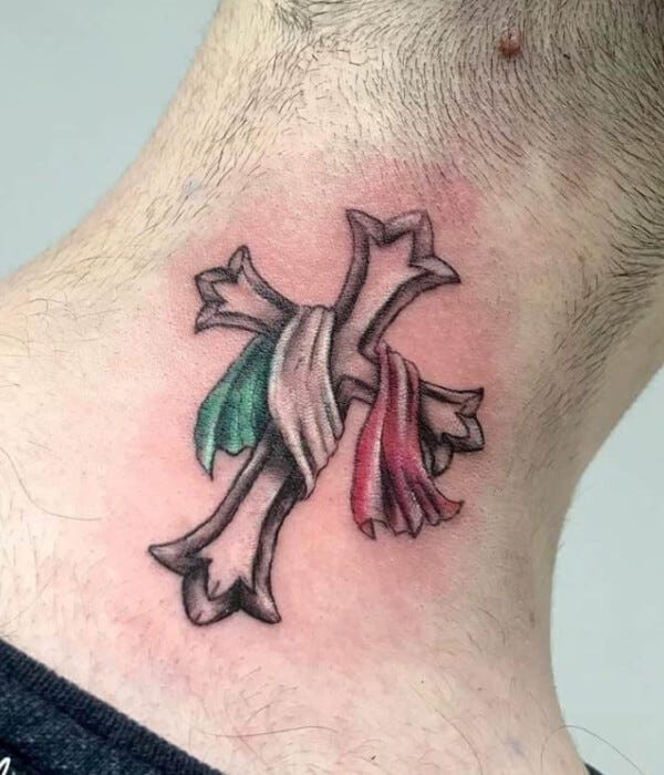 Italian Cross Tattoo