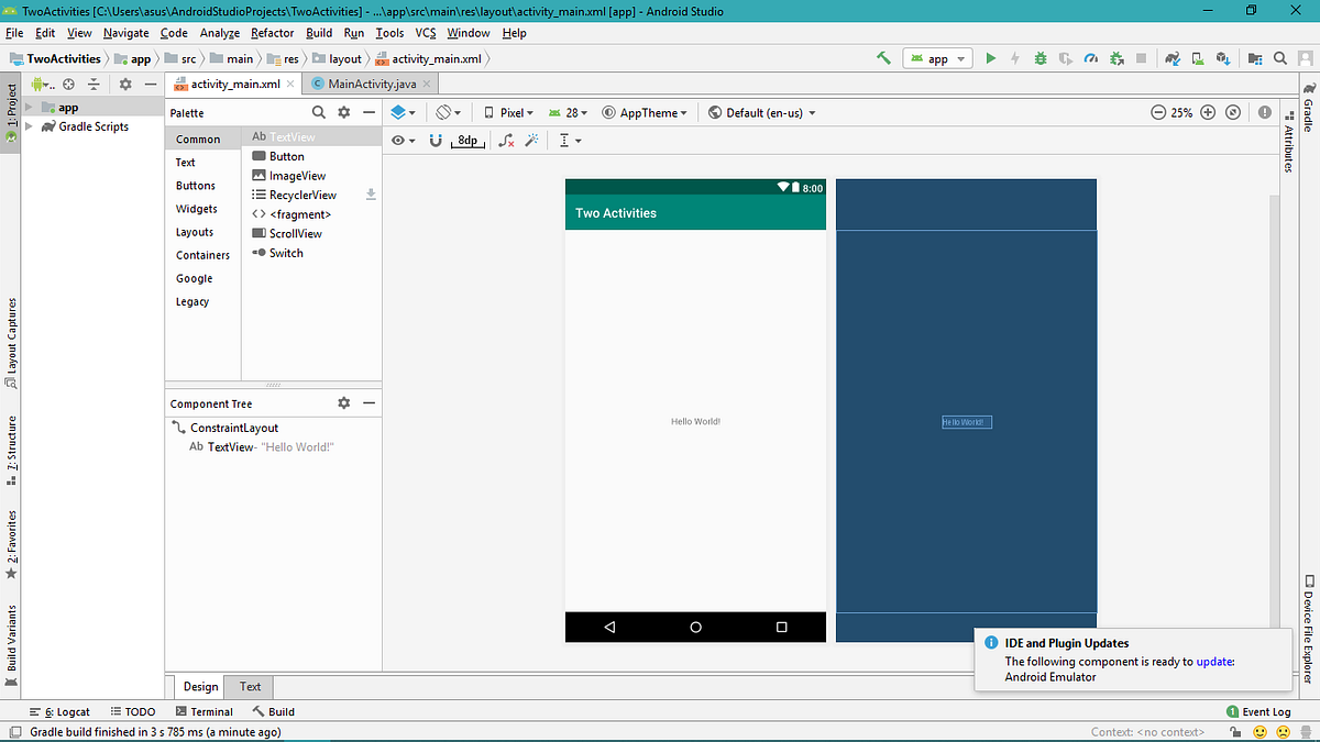 Android fundamentals 02.1: Activities and intents | by Vidiya Kresnawati | Medium