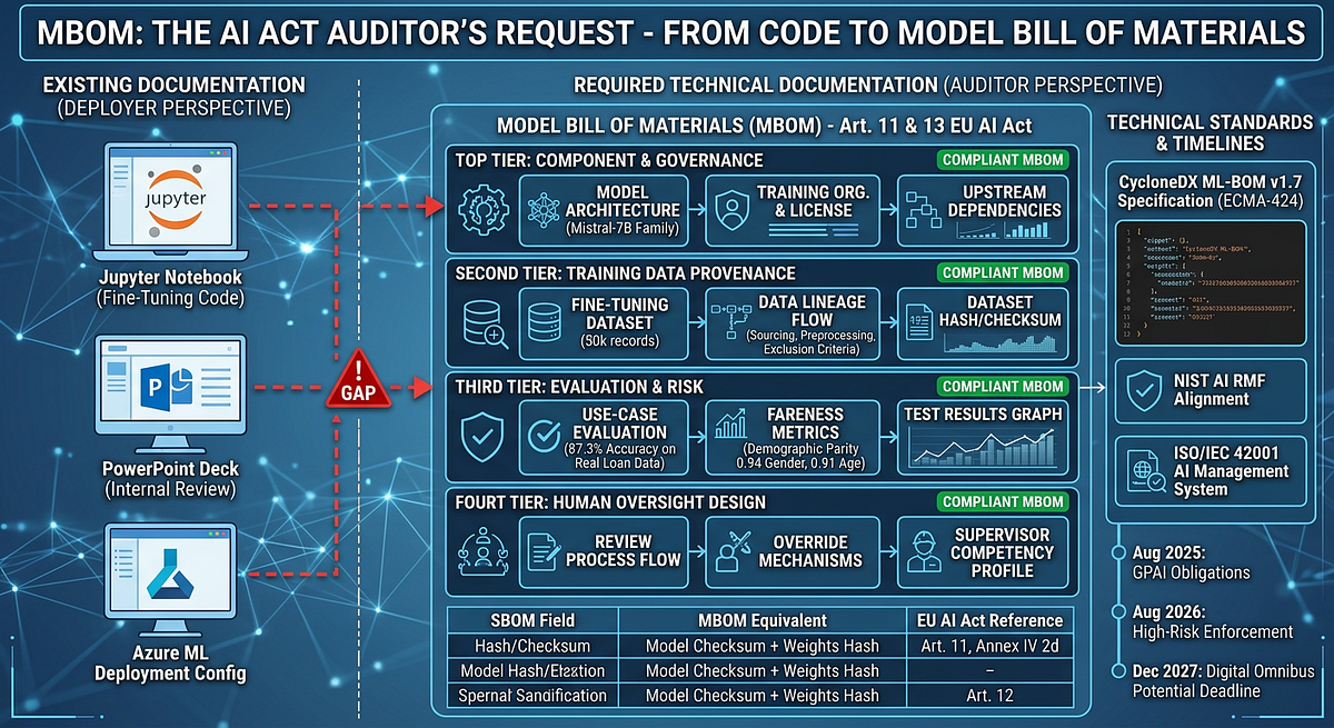 Model Bill of Materials, EU AI Act, AI BOM, ML-BOM | Medium