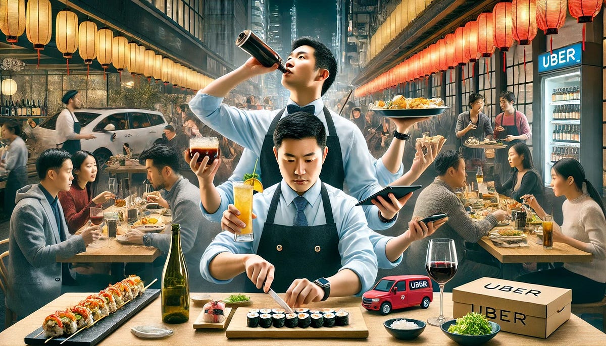 I Worked as a Waiter, Bartender, Uber Driver, and Sushi Chef All in One ...