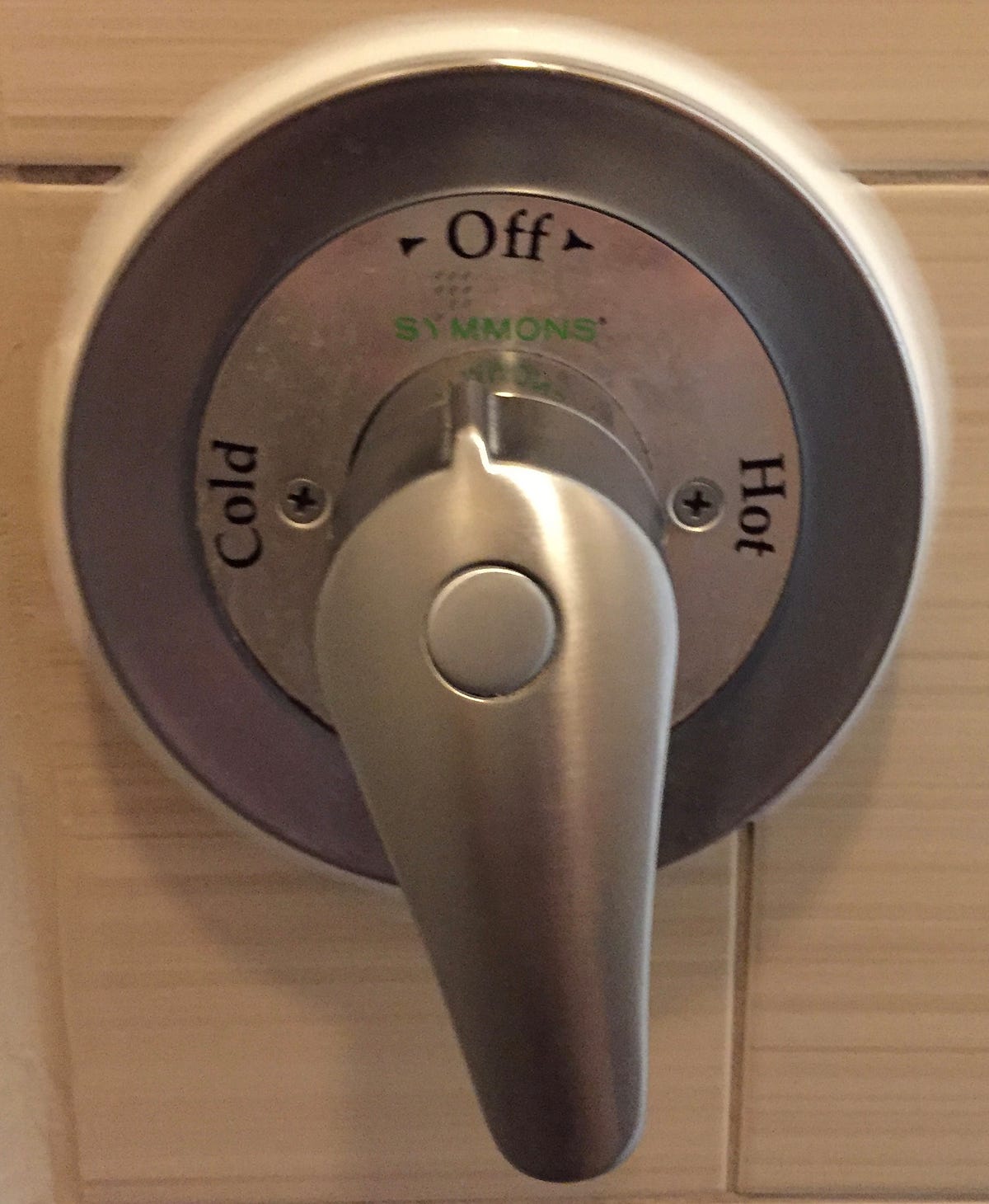 How Not to Design a Shower Dial. Recently I spent a couple of nights in ...