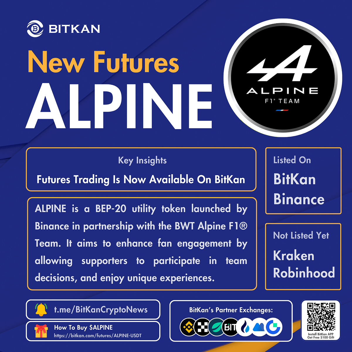How To Buy Alpine F1 Team Fan Token (ALPINE)— BitKan Crypto Broker ...