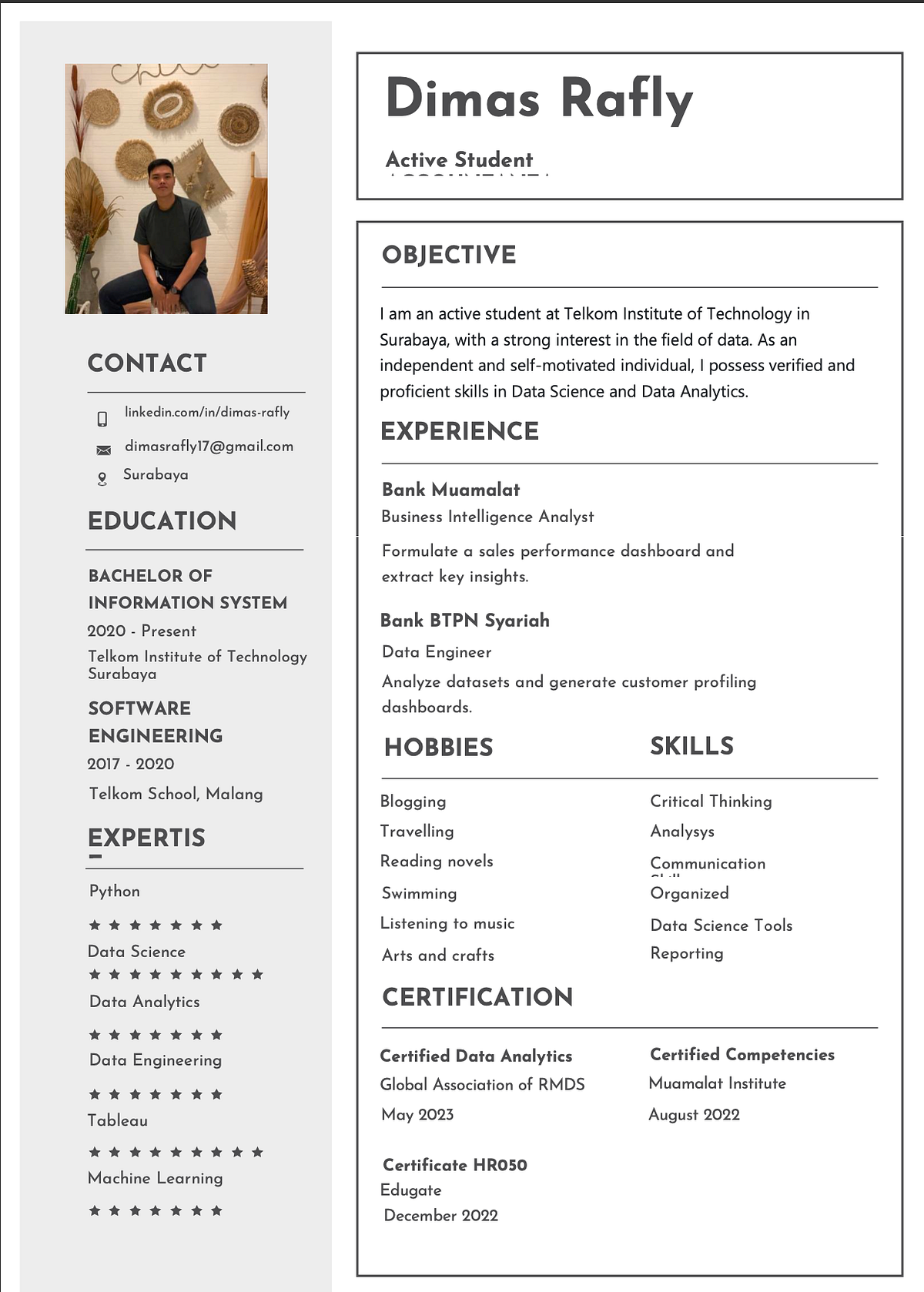 Technopreneur : CV & Portfolio. Curriculum Vitae | by Dimas Rafly | Jul, 2023 | Medium