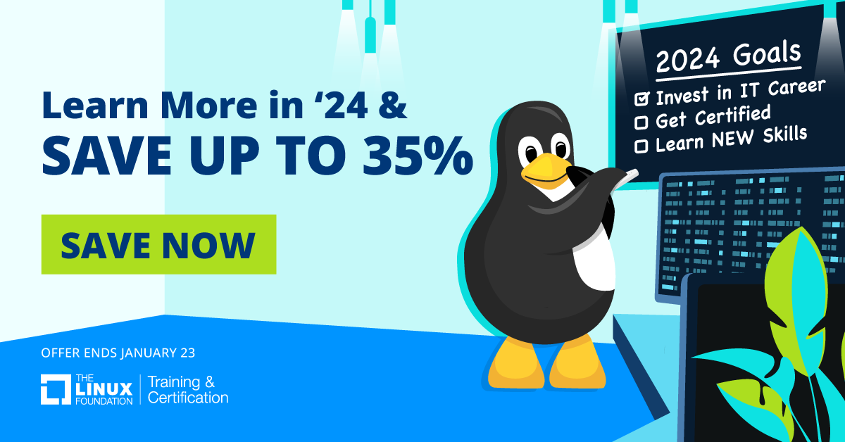 Get up to 35% off our trainings and certifications at The Linux ...