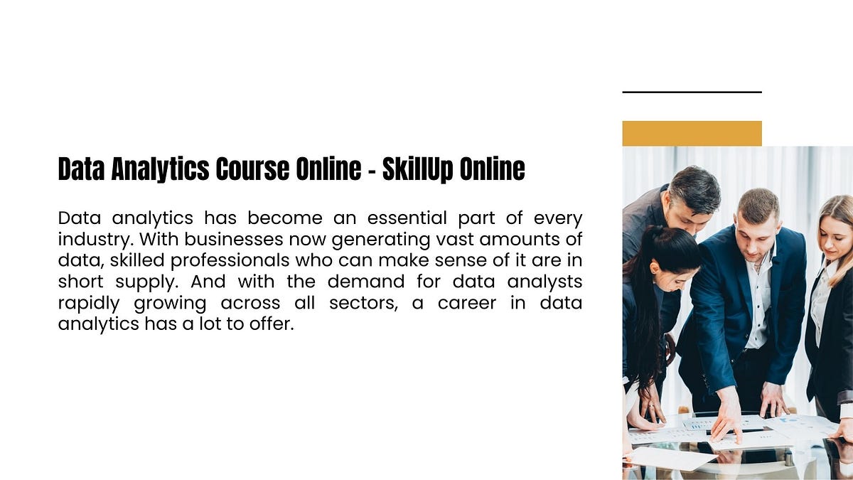 Data Analytics Course Online — SkillUp Online | by Azure Administrator Course | Sep, 2023 | Medium