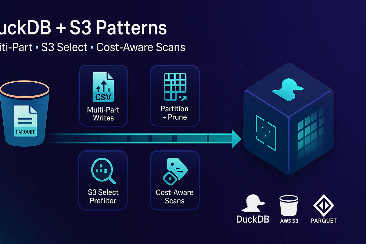 5 DuckDB + S3 Patterns: Multi-Part, S3 Select, Costs | by Hash Block | Sep, 2025 | Medium