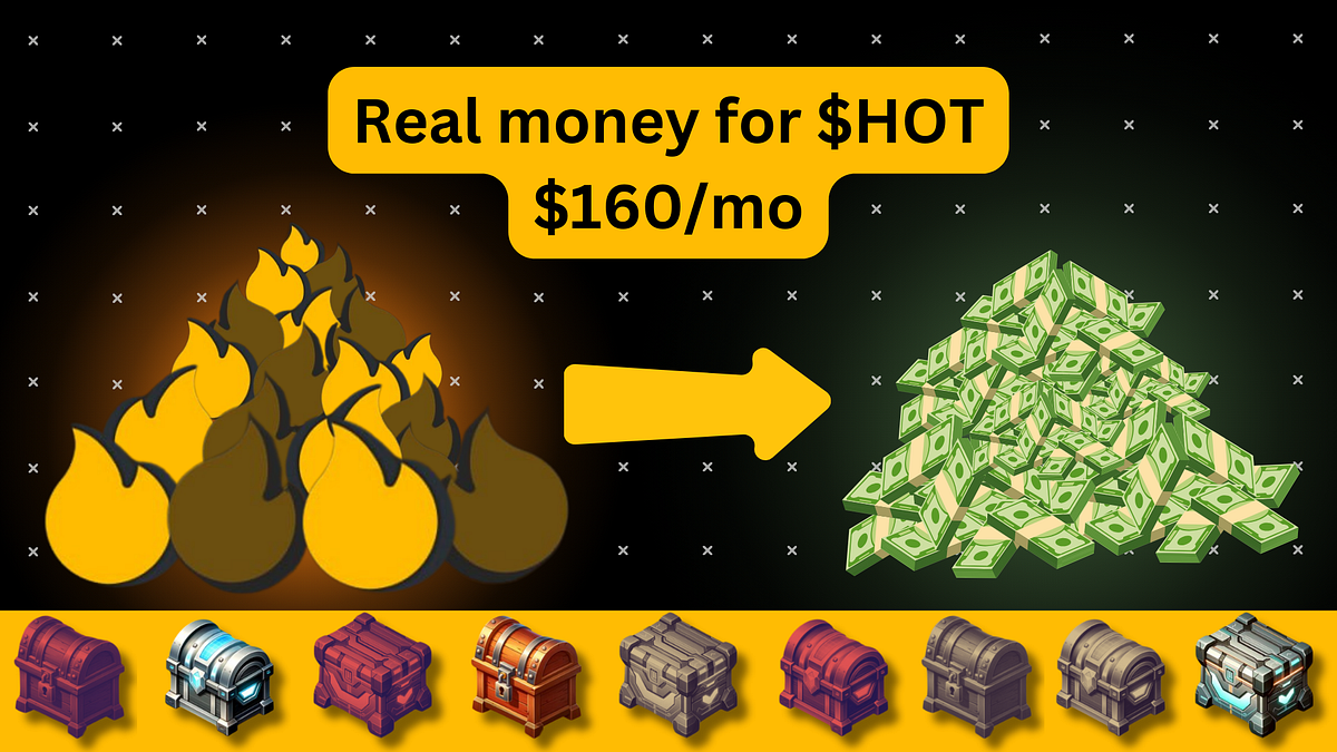 How to Earn Real Money on HOT? Up to $160/mo | by CryptoHedgehog | Medium
