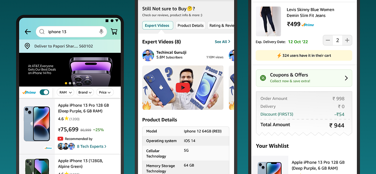 UI/UX Case Study — Redesigning Amazon’s Shopping experience | by Paporisharma | Bootcamp | Medium