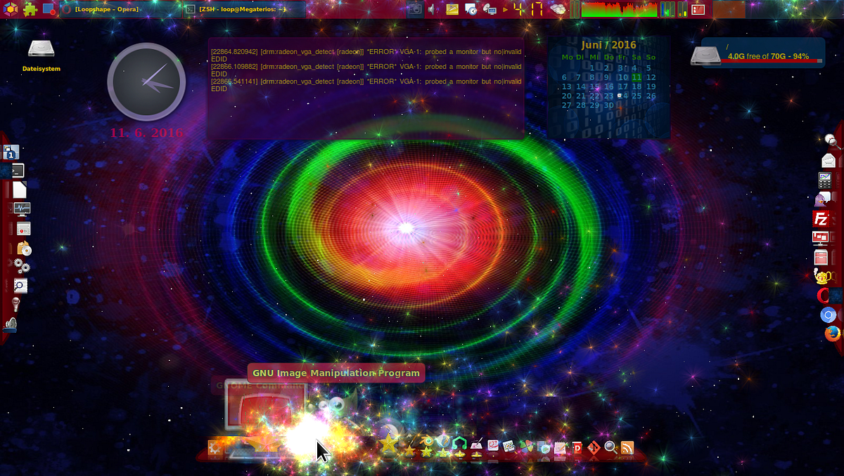 “SUN24Y”. A customized Debian Linux desktop… | by Averion Loopshape ...