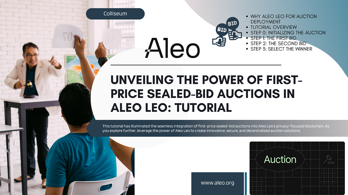 Unveiling the power of first-price sealed-bid Auctions in Aleo Leo ...