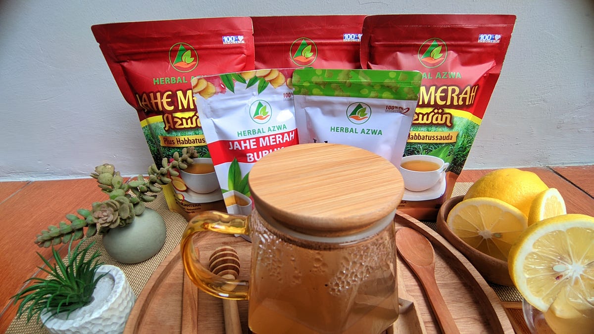 Produk Minuman Kesehatan Jahe Merah Herbal Azwa adalah Jahe Merah Bubuk ...