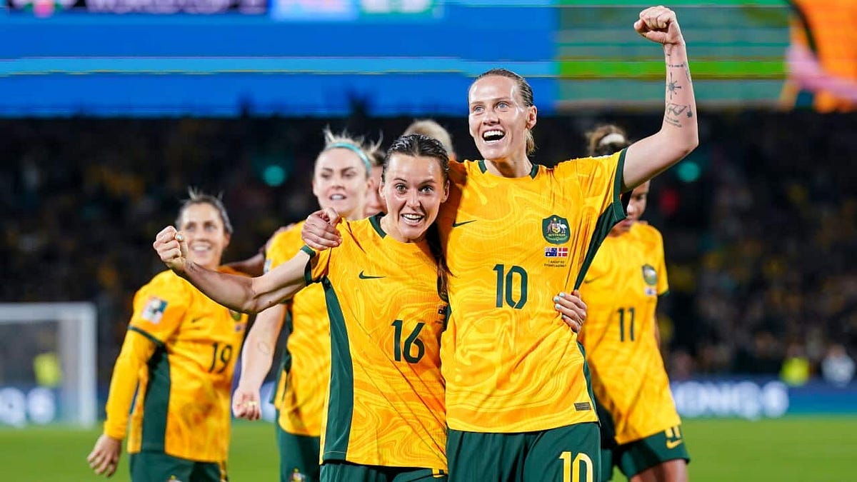 Australia tops Danes as Hayley Raso sends the Socceroos’ into the ...