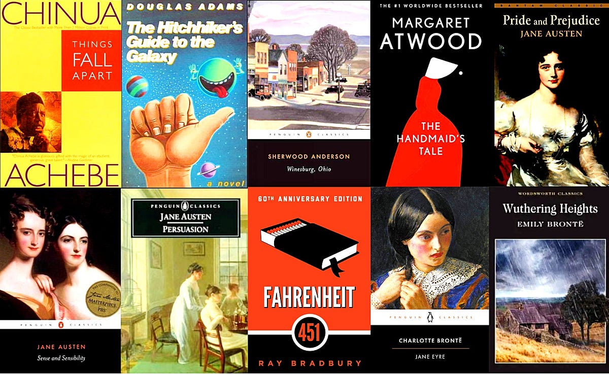 My 100 Greatest Novels in English: Part 1: A-B | by Walter Bowne ...