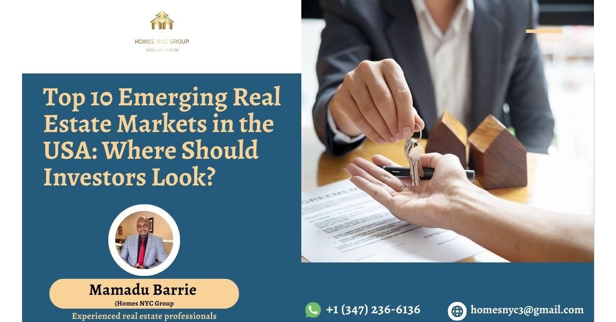 Exploring the Top 10 Emerging Real Estate Markets in the USA: Insights ...