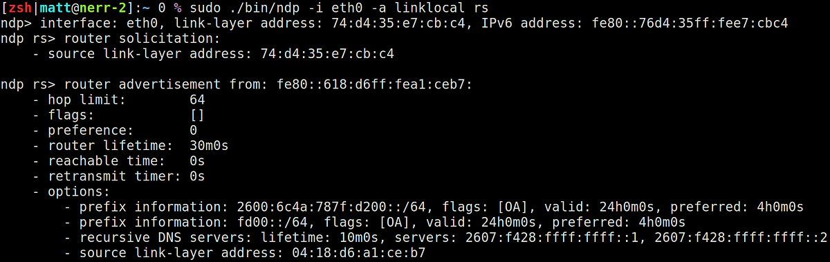 Network Protocol Breakdown: NDP and Go | by Matt Layher | Medium