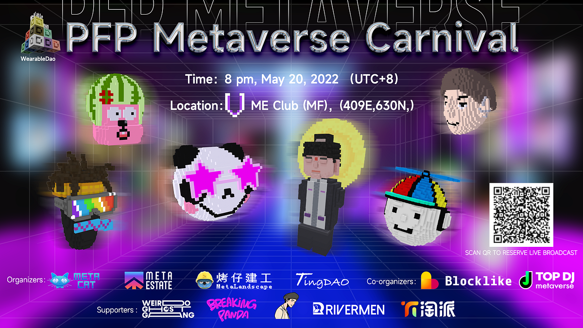 “NFT Wonder Night”, bring your NFT to life — PFP Metaverse Carnival is ...
