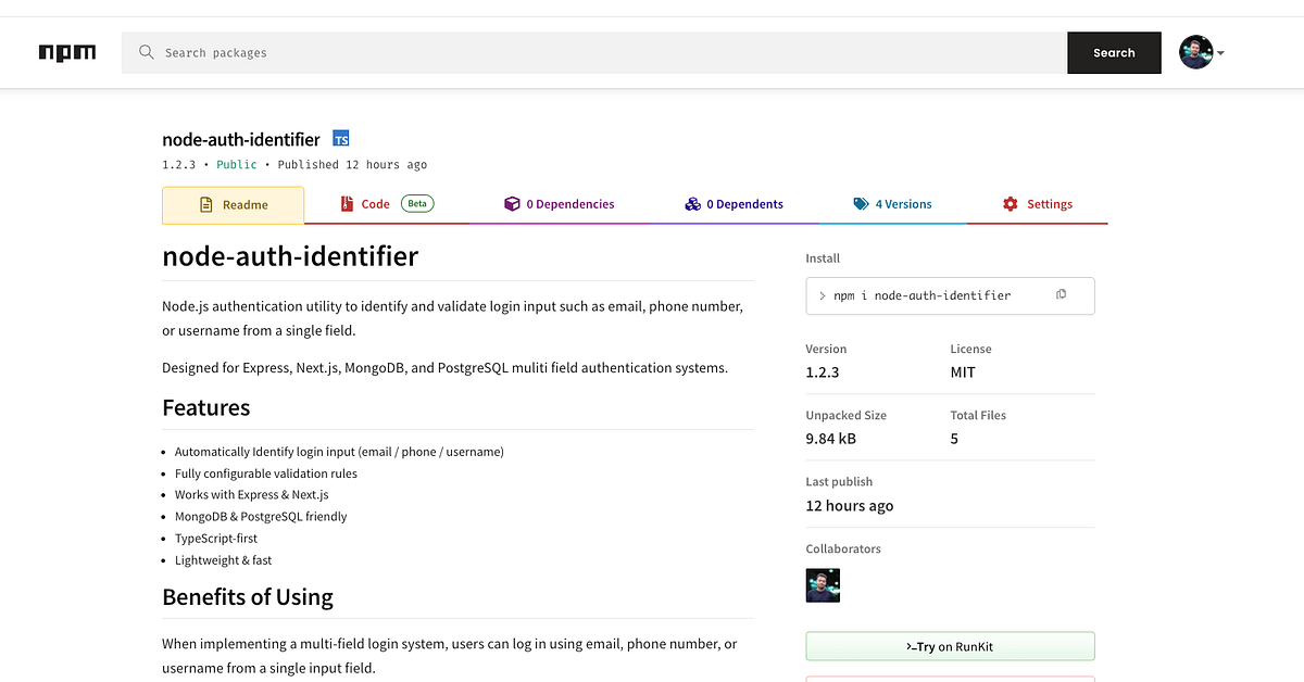 Simplify Multi-Field Login with node-auth-identifier | by Jubair ...