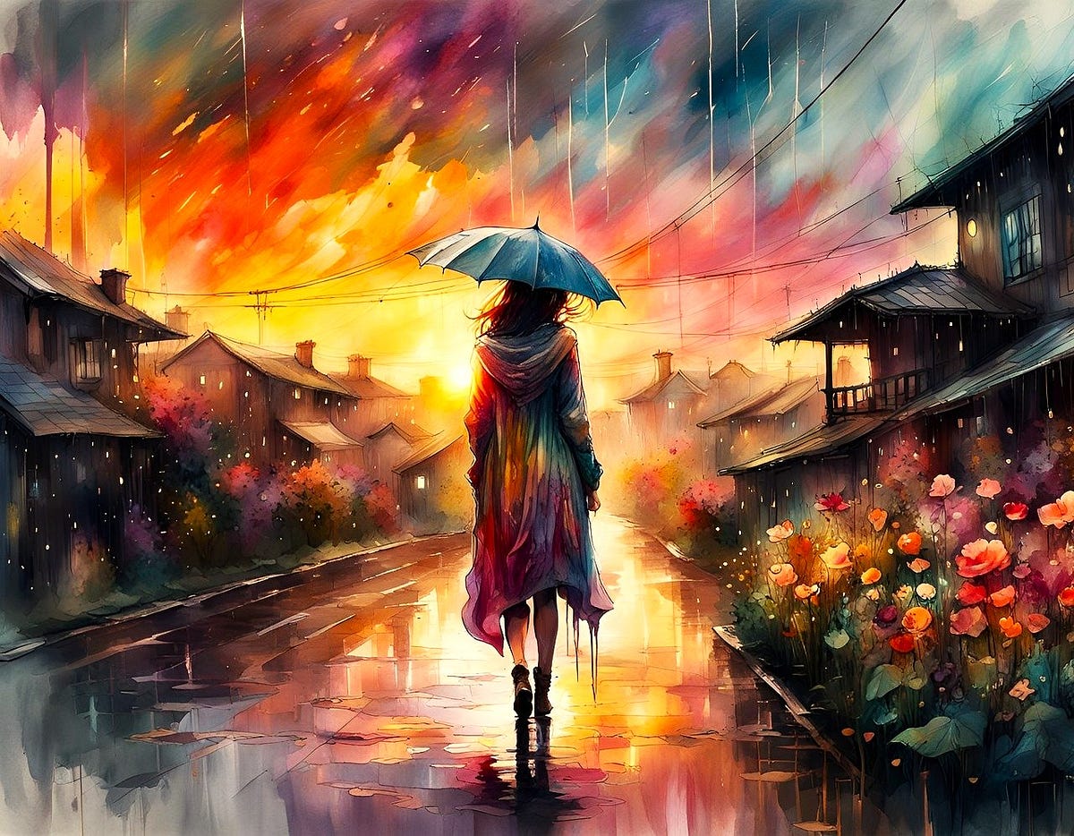 Melancholy Rain - Farhan Asif Yousaf Zai - Medium