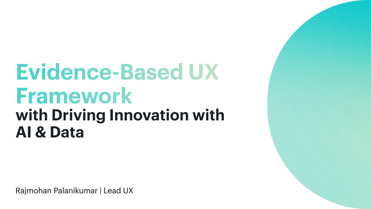 Public Case Study: Real Data with Evidence-Based Data-Driven UX ...