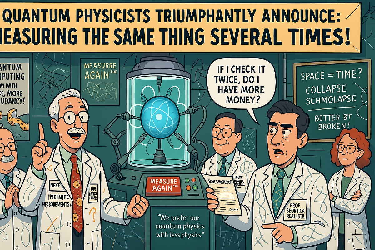 Quantum Physicists Triumphantly Announce Revolutionary Method: Measuring the Same Thing Several ...