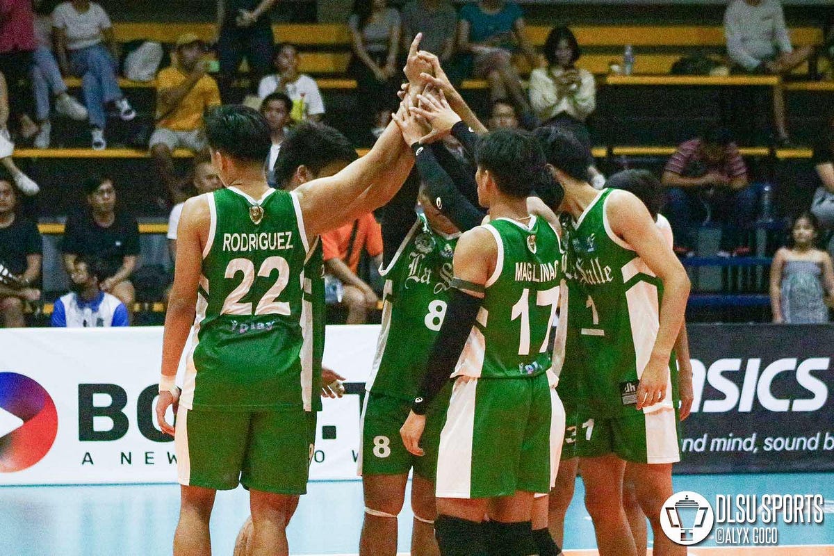 Green Spikers triumph over San Beda in extended sets | by Christine ...