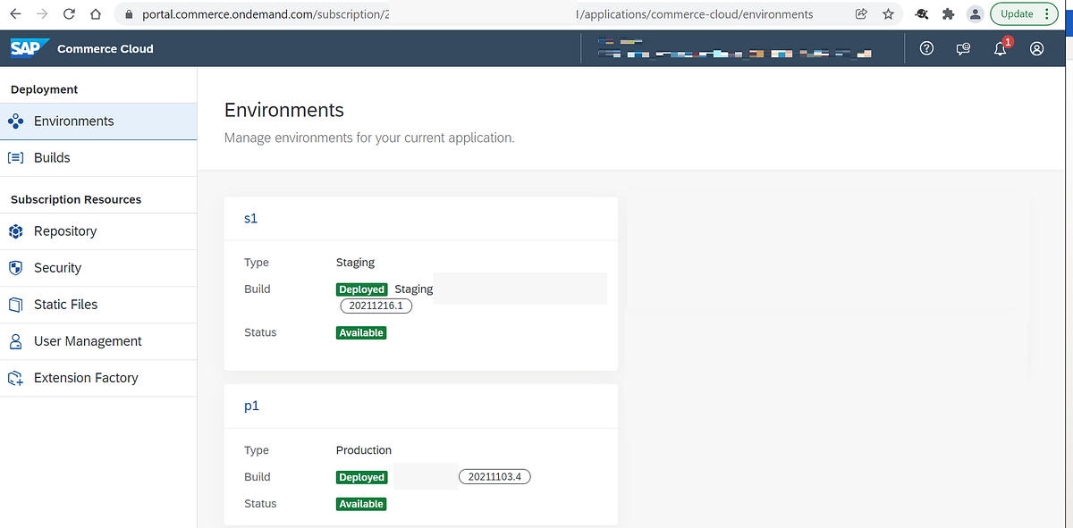 SAP Commerce CCV2 Cloud Portal — Manual Build & Deployment Process | by ...