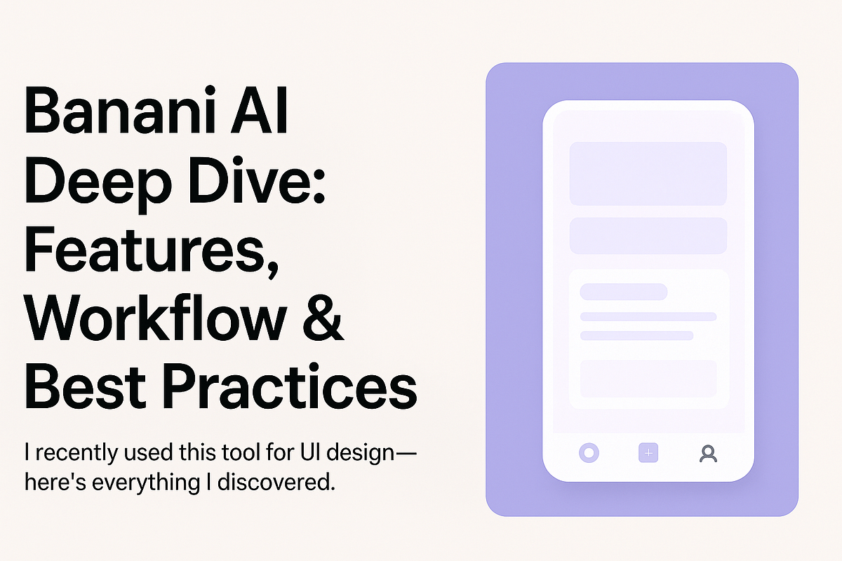 Banani AI Deep Dive: Features, Workflow & Best Practices | by Mageswari ...
