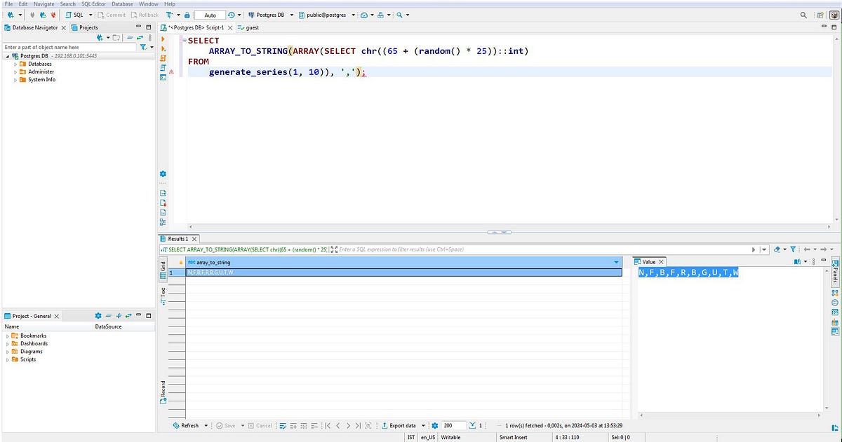 The Arraytostring Function In Postgresql By Dmitry Romanoff Medium 3777