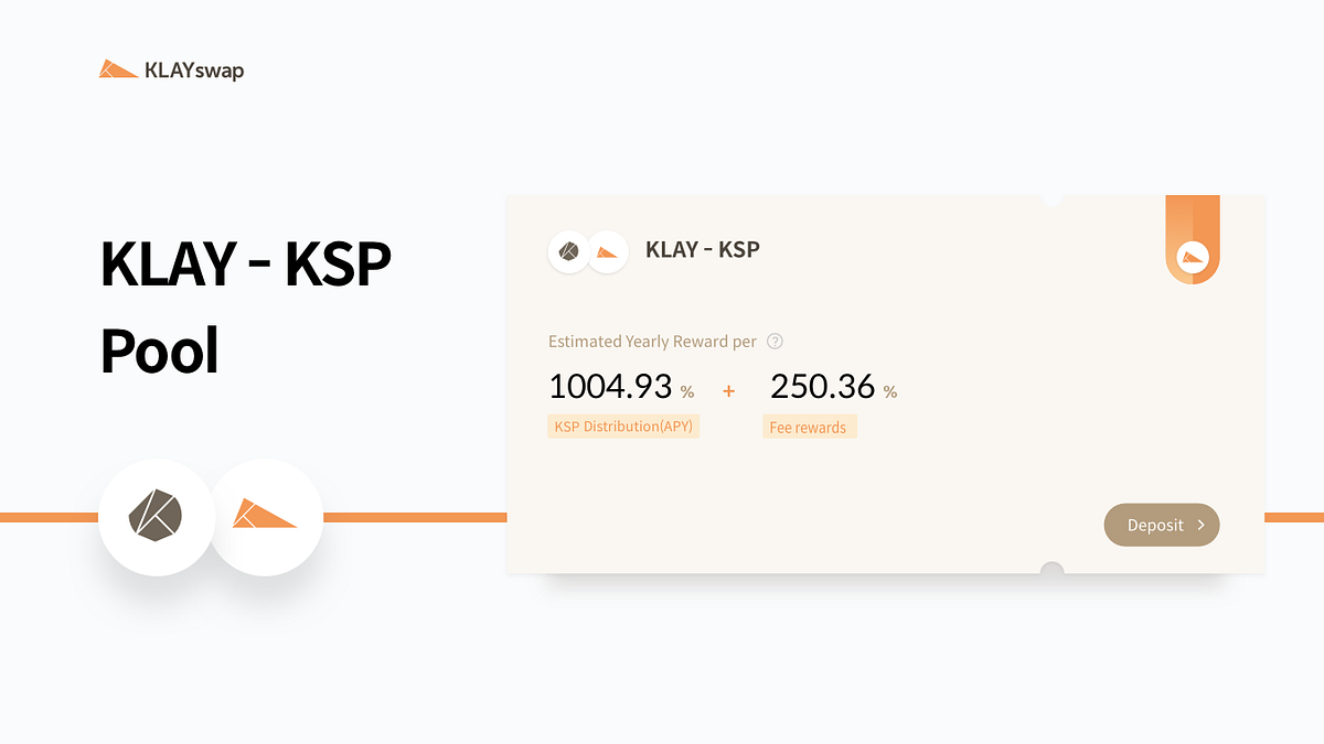 New KLAYswap Liquidity Mining Pool: [KLAY-KSP] - KLAYswap - Medium