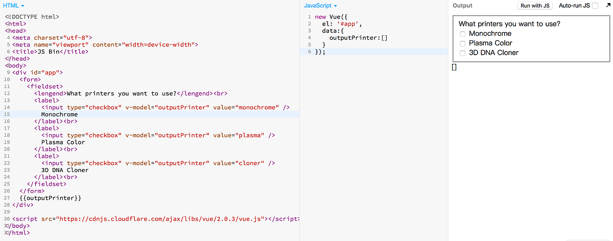 VueJs功能篇-Html CheckBox（九）. 選單 | by ChingFeng | Object實戰 | Medium