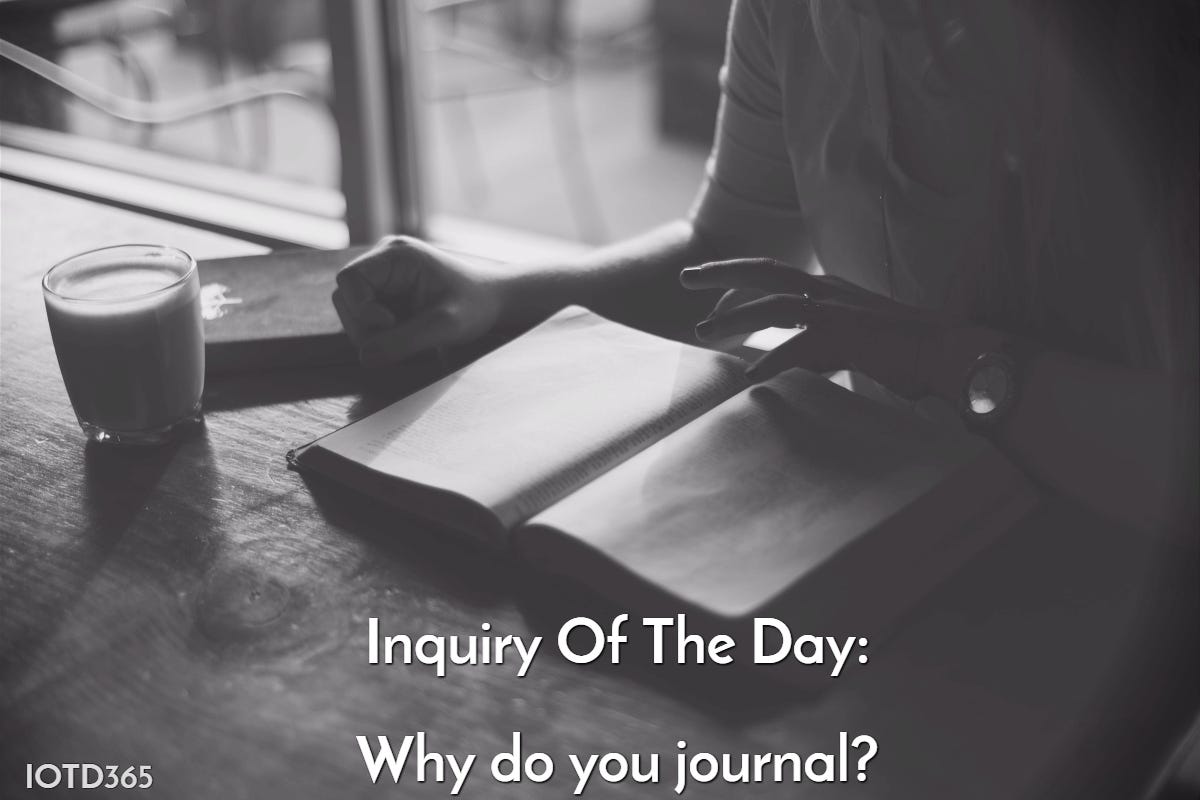 Why do you journal?. Veins bulging at her temples, body… | by Ken ...