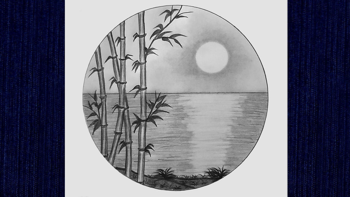 Creating Serene Circle Scenery: A Step-by-Step Guide to Drawing a ...