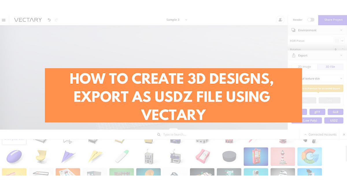 Vectary — A quick way to create 3D Designs and USDZ files | by Suren K ... Vectary — A quick way to create 3D Designs and USDZ files | by Suren K ...