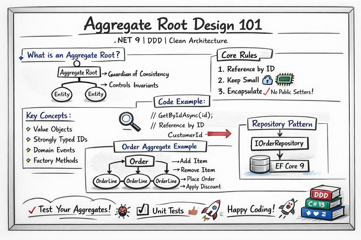 Aggregate Root Design 101 | DDD, Clean Architecture, .NET 9 | by Mori ...