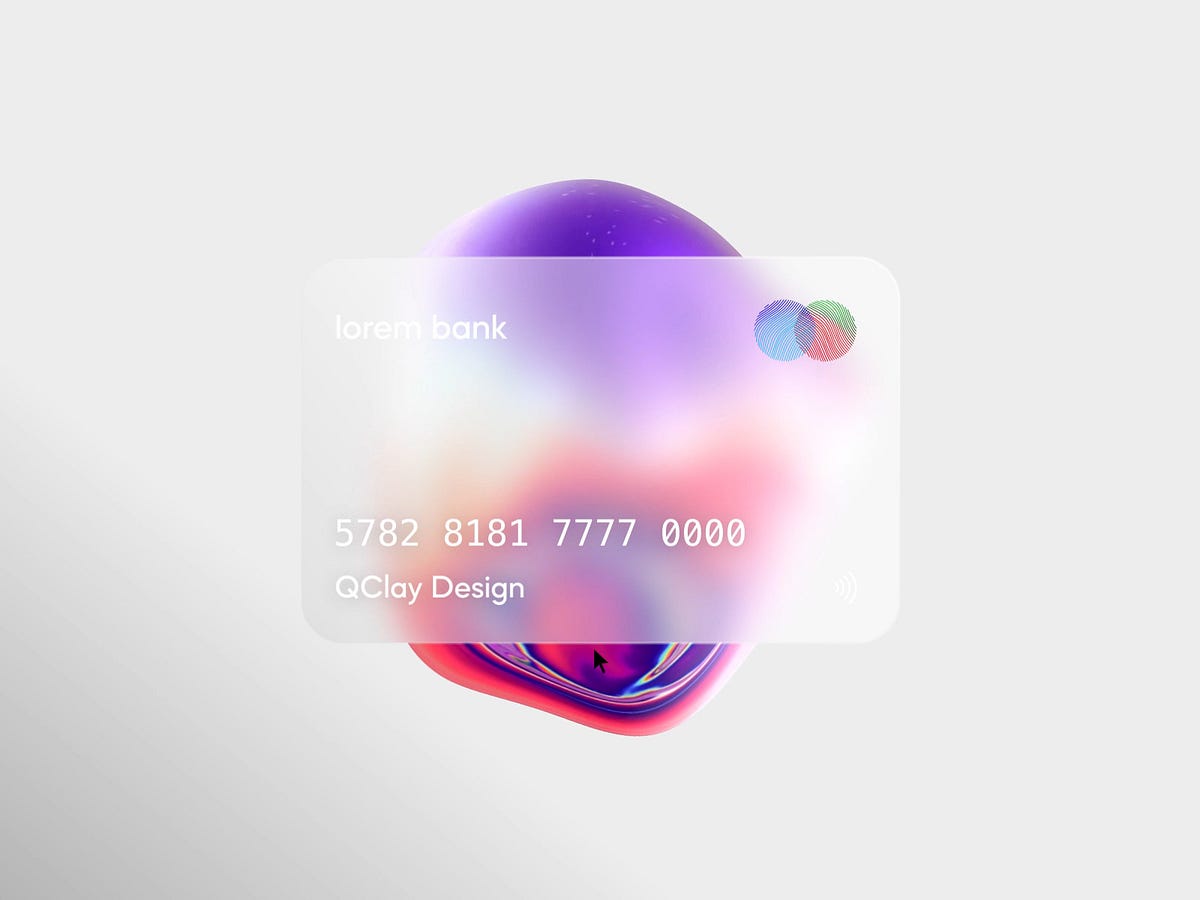 Stunning Glassmorphism Credit Card With HTML & CSS | by Rehan Pinjari ...