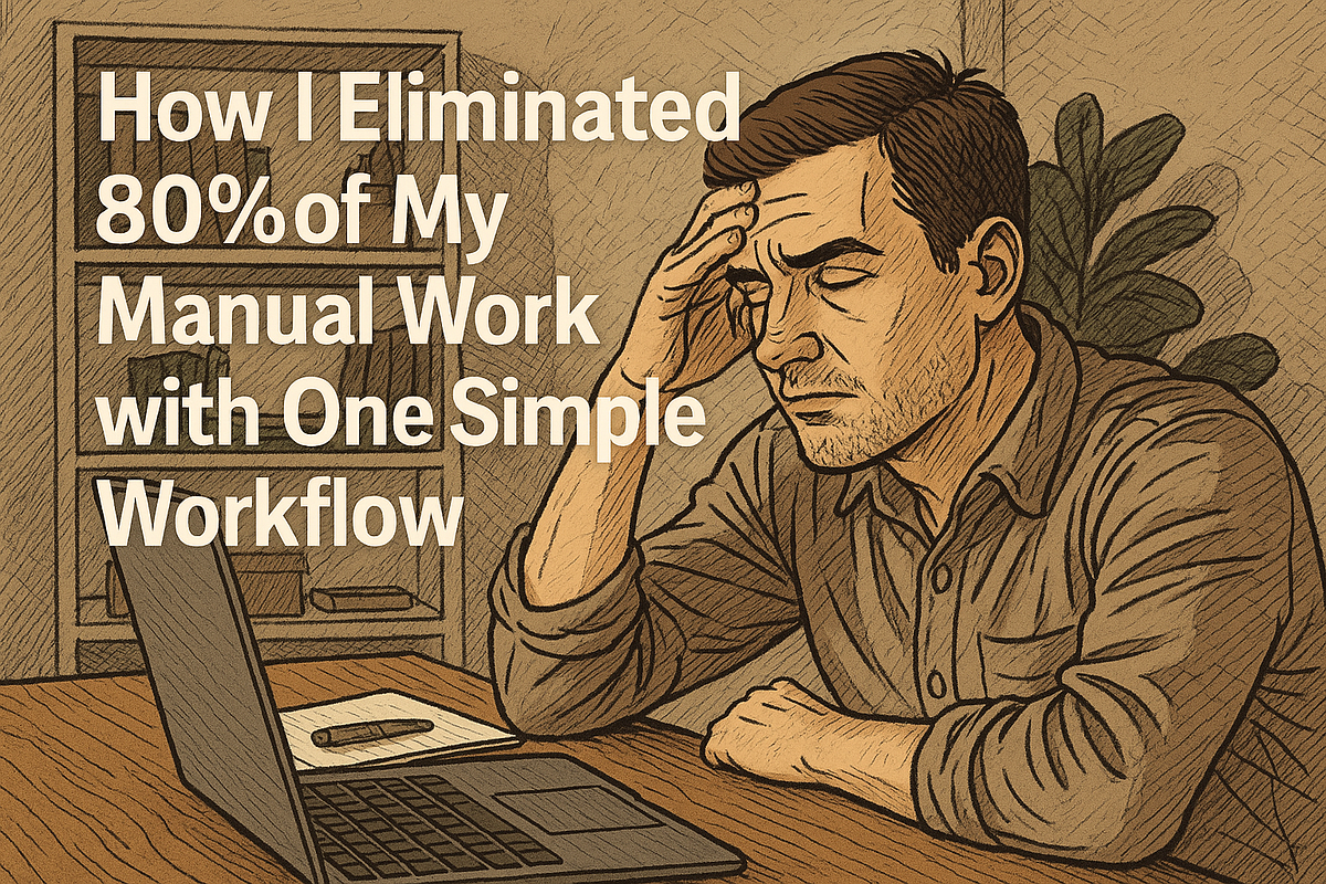 How I Eliminated 80% of My Manual Work with One Simple Workflow | by ...
