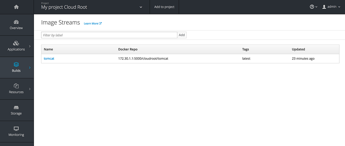 Importing an external Docker Image into Red Hat OpenShift repository ...