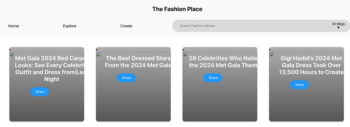 Fashion React App: coding in progress | by Eliza Fury | Code Like A Girl