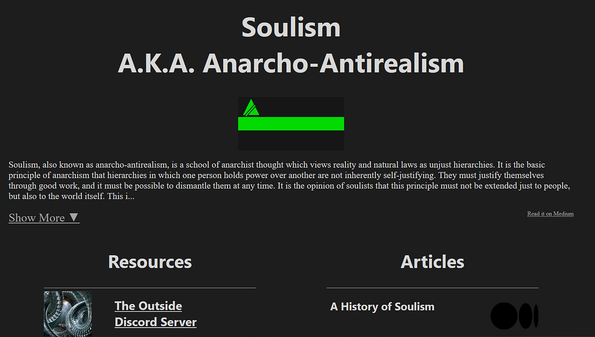 A Soulist Website. I have created a soulist website at… | by Vi- Grail ...
