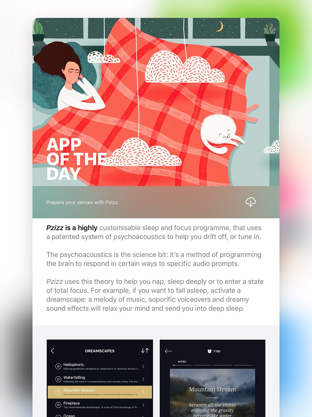Apple features Pzizz as “App of the Day” | by pzizz | Pzillow Talk | Medium