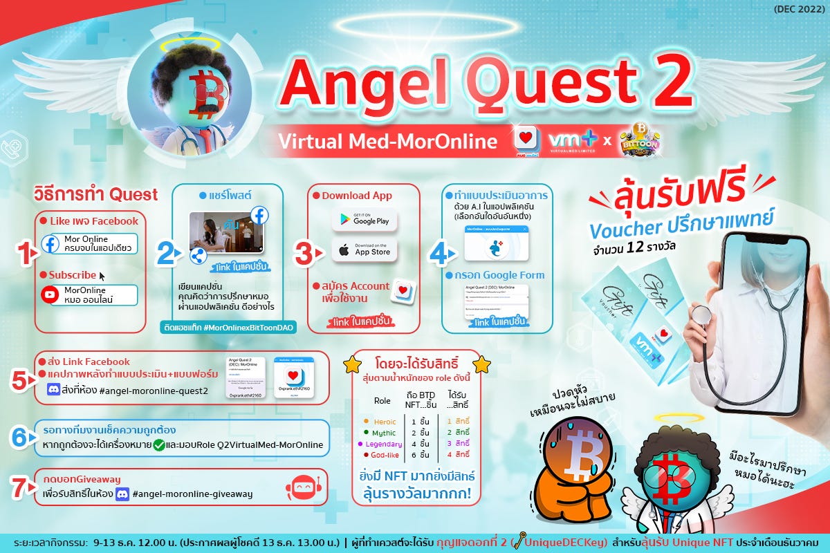 Angel Quest 2 (DEC 2022): Virtual Med-MorOnline | by BitToonDAO | Medium