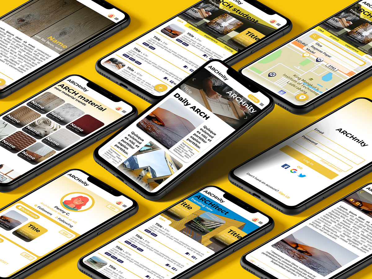 ARCHnity — UX/UI Case study. ARCHnity is a community website for… | by ...