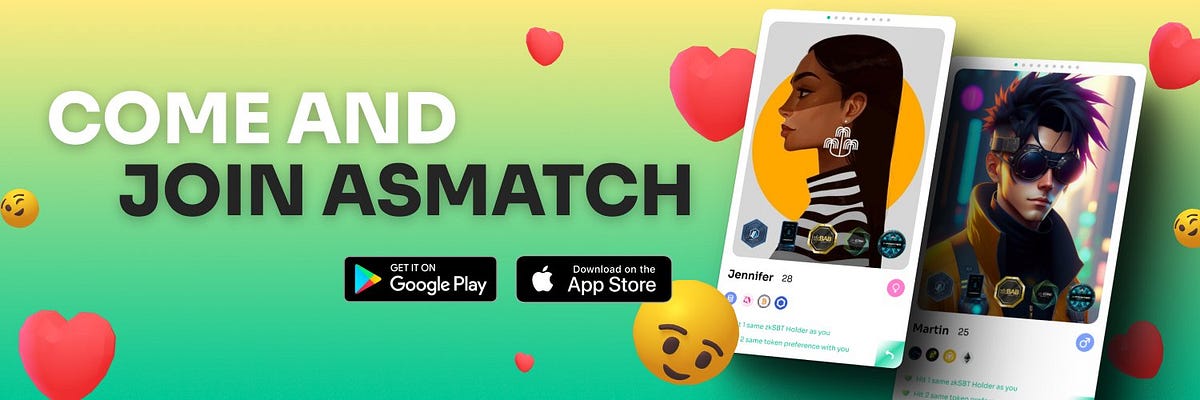 BRIEF EXPLANATION OF ASMATCH APP. AsMatch is a groundbreaking Web3 ...